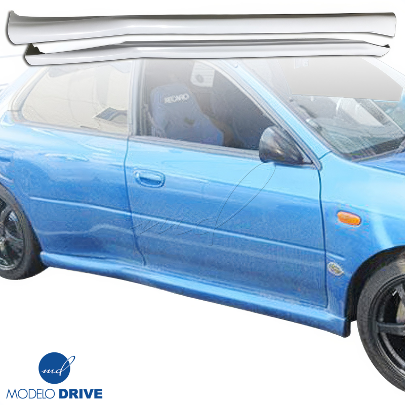FRP LS WRC 22B Wide Body Side Skirts > Subaru Impreza (GC8) 93-01 > 2dr ...