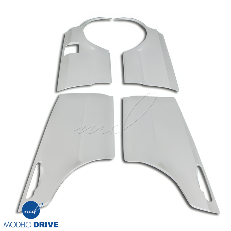 FRP URA Wide Body Fenders (rear) 4pc > Nissan Skyline (R34) GTT 99-04 ...