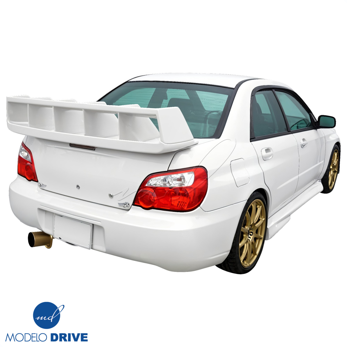 ModeloDrive FRP WRC Spoiler Wing > Subaru Impreza WRX 2002-2007 > 4dr Sedan